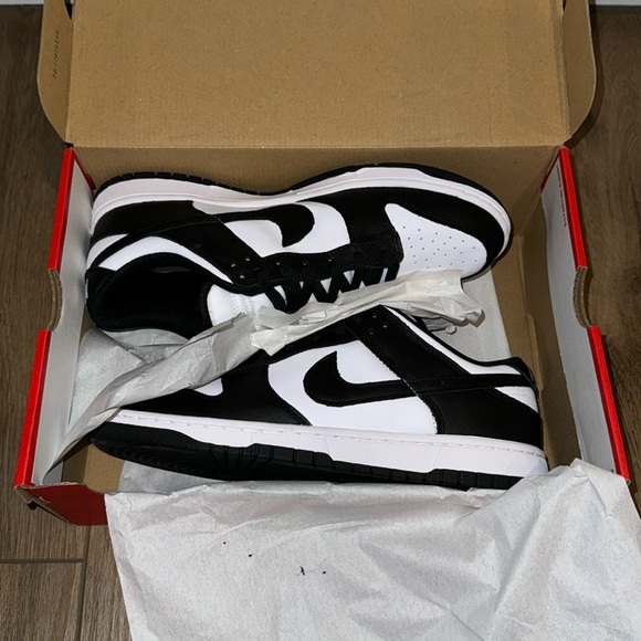 Nike | Shoes | Nike Dunk Low Retro Black White Panda Sneakers | Poshmark